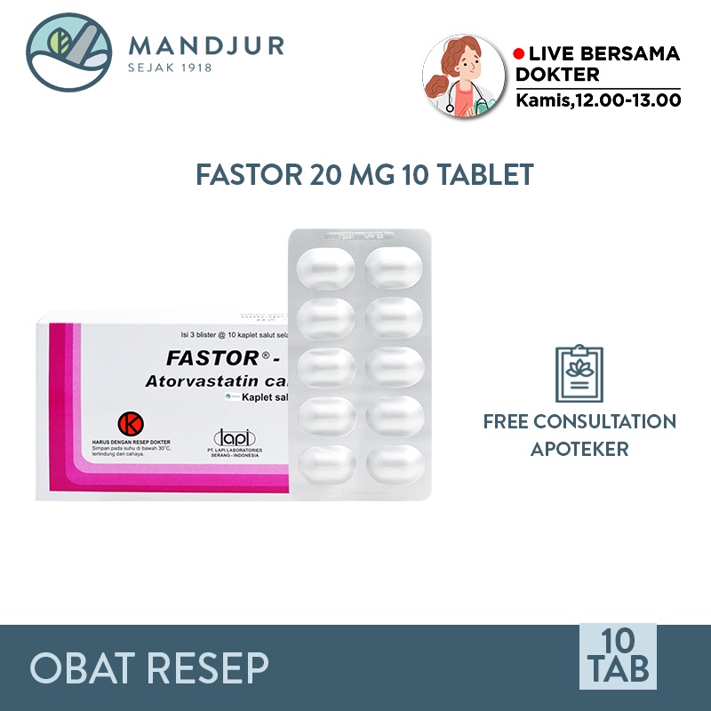 Jual Fastor 20 Mg 10 Tablet | Shopee Indonesia