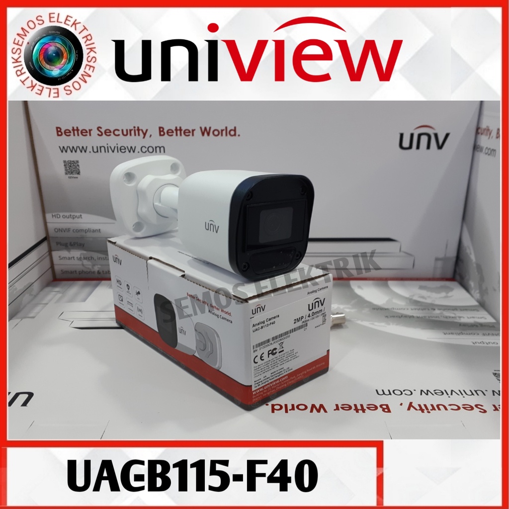 Jual Kamera CCTV Outdoor 5MP Night Vision Uniview UAC-B115-F40 UNV 5MP ...