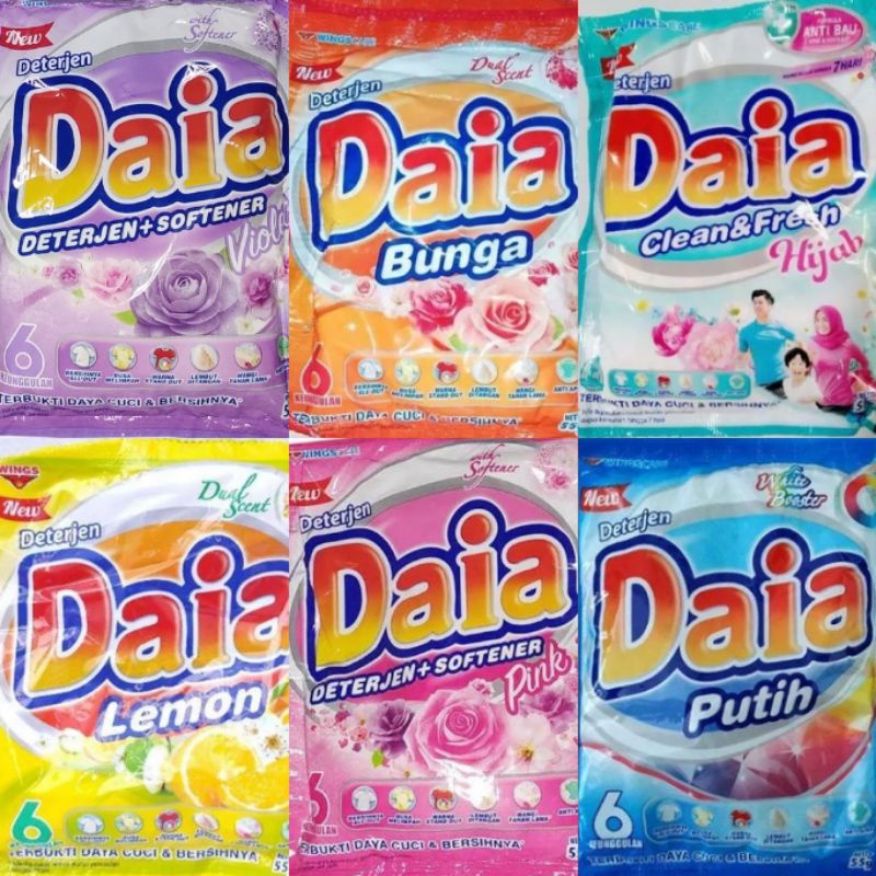 Jual DAIA SACHET KEMASAN RP 1000 ISI 6 PCS | Shopee Indonesia