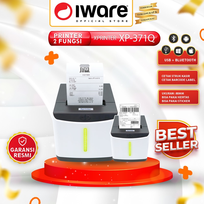 Jual PRINTER THERMAL DUAL FUNGSI POS STRUK KASIR & BARCODE LABEL ...