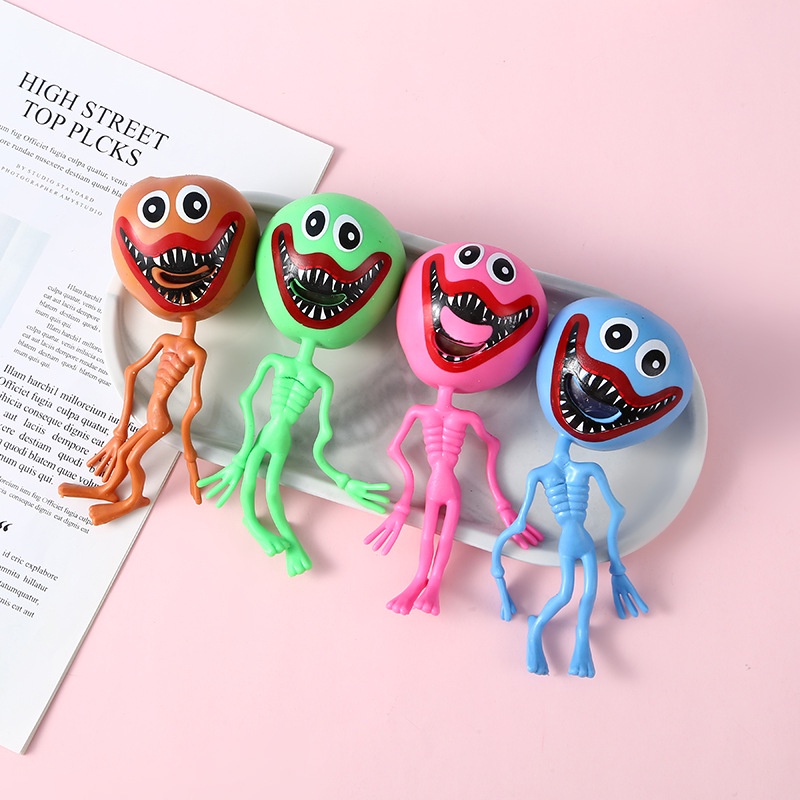 Jual Squishy Boneka Poppy Playtime Huggy Wuggy Stress Ball Jelly Ball ...