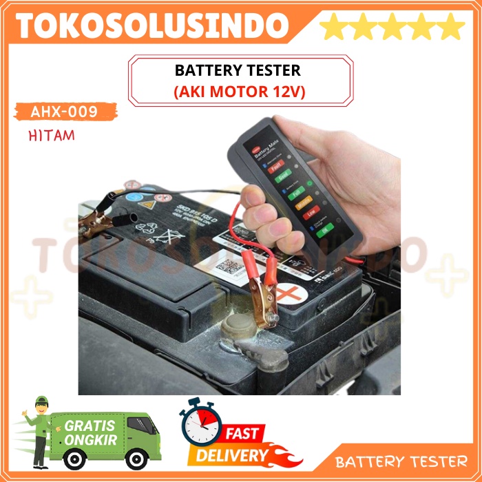 Jual Alat Cek Aki Mobil Motor Test Battery ACCU Volt Tester 12V ...