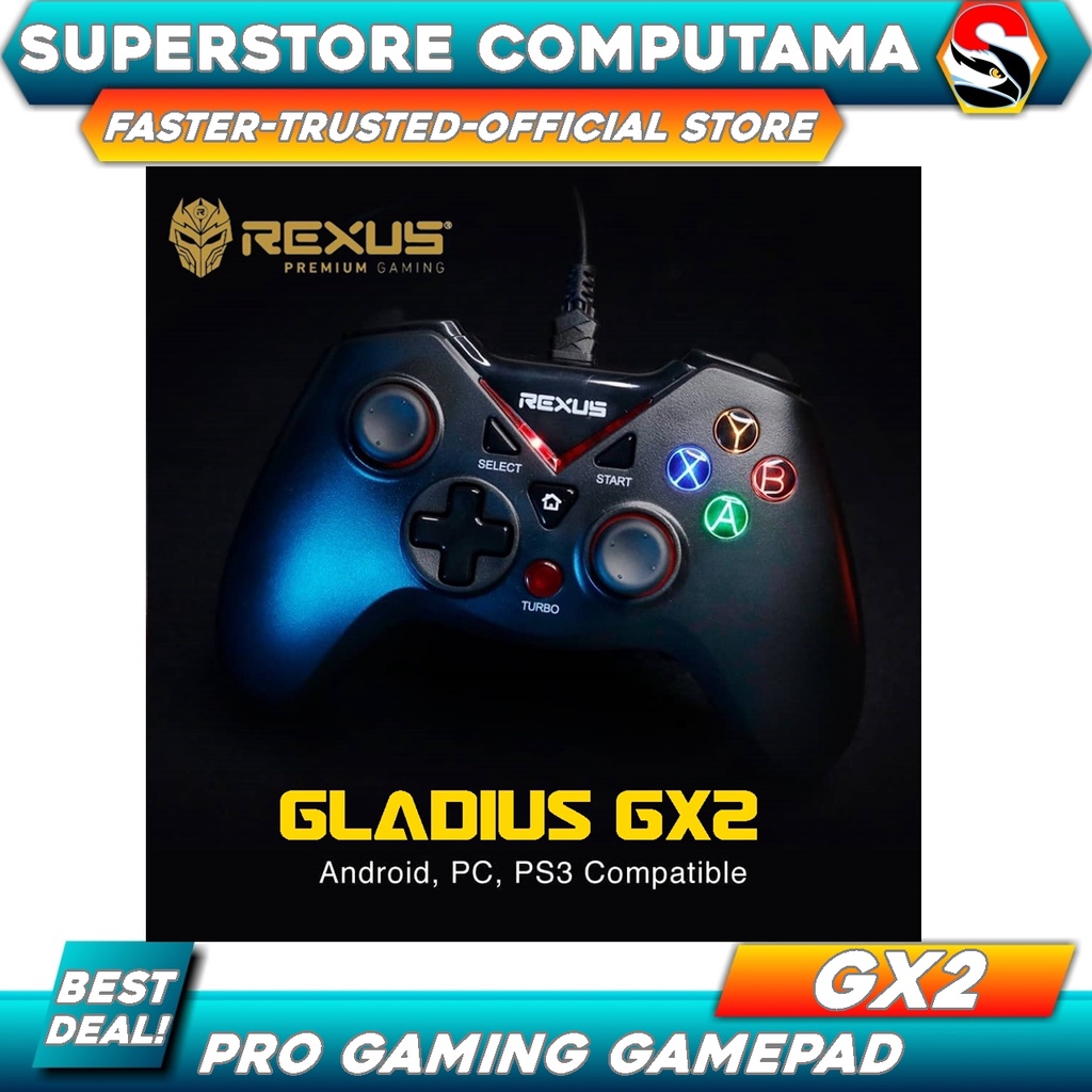 Jual Rexus Gladius GX2 Pro Gaming Gamepad - Joystick | Shopee Indonesia