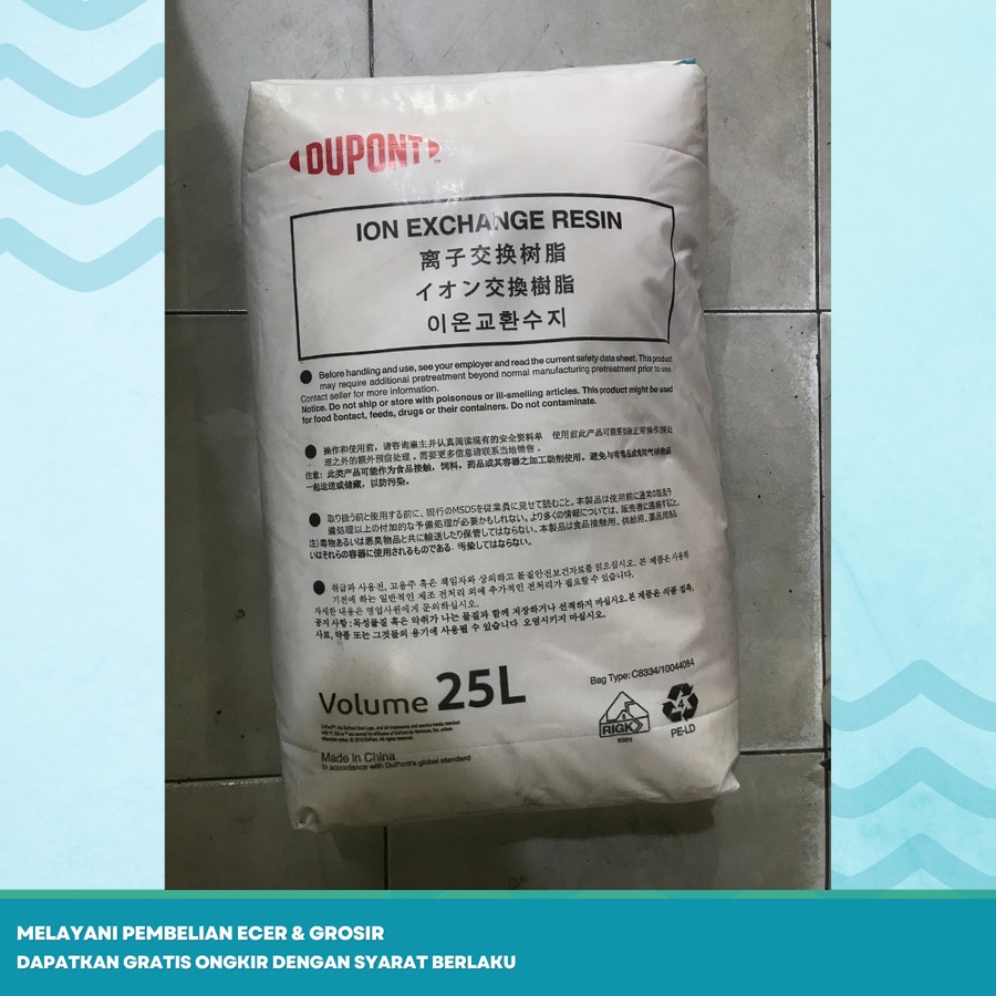 Jual Resin Cation Dupont Amberlite HPR 1100 NA Ion Exchange | Shopee ...