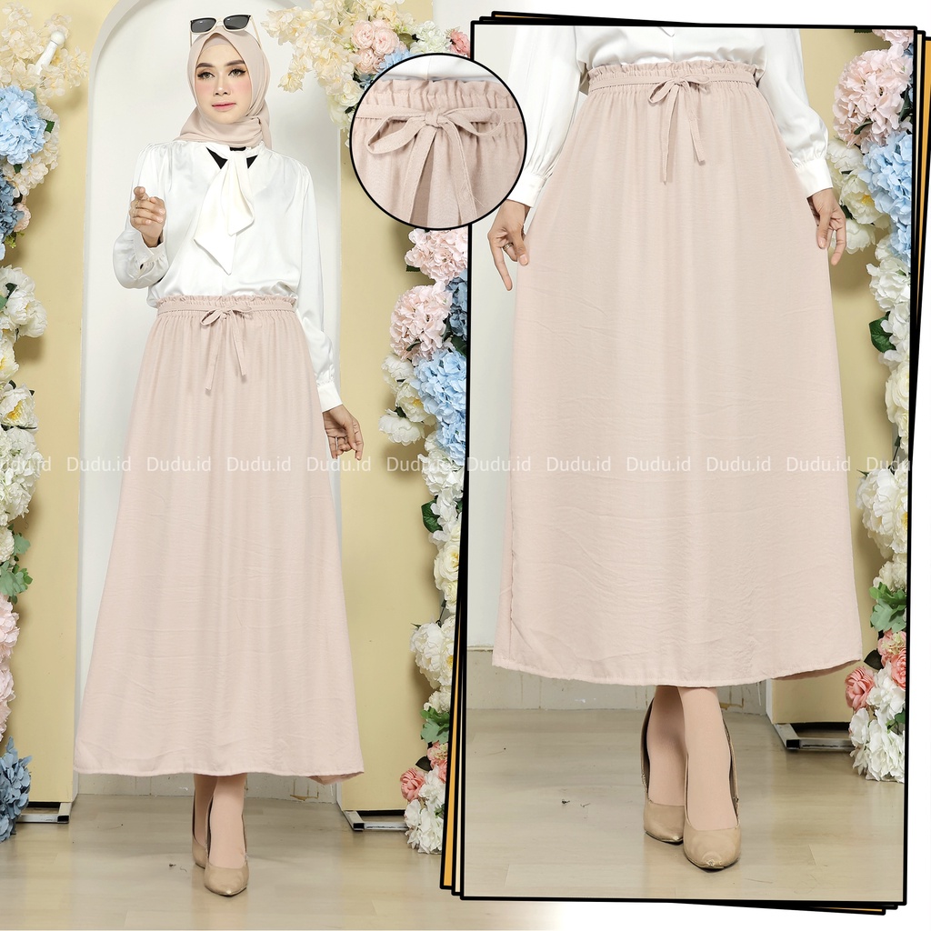 Jual ROK CRINKLE AIRFLOW / ROK WANITA / ROK POLOS / ROK MINIMALIS ...