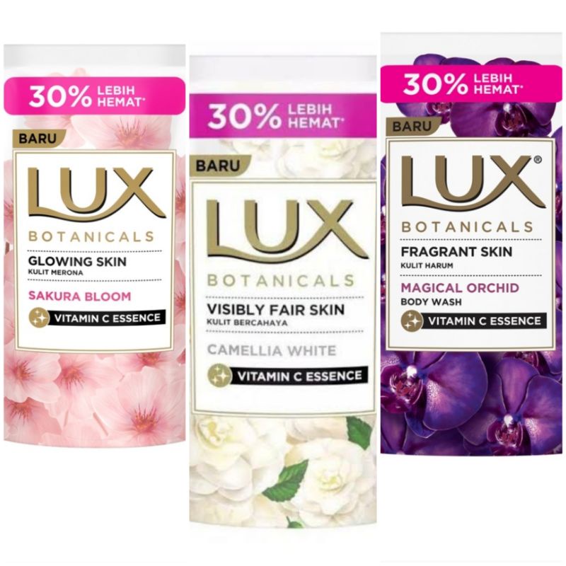 Jual Lux Botanicals Body Wash 400 ML Refill Velvet Jasmine / Magical Orchid / Soft Rose Kulit ...