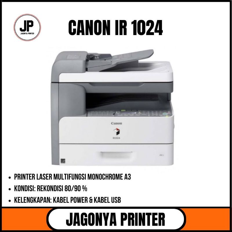 Jual Printer Canon IR1024 mesin fotocopy Adf otomatis second siap pakai ...