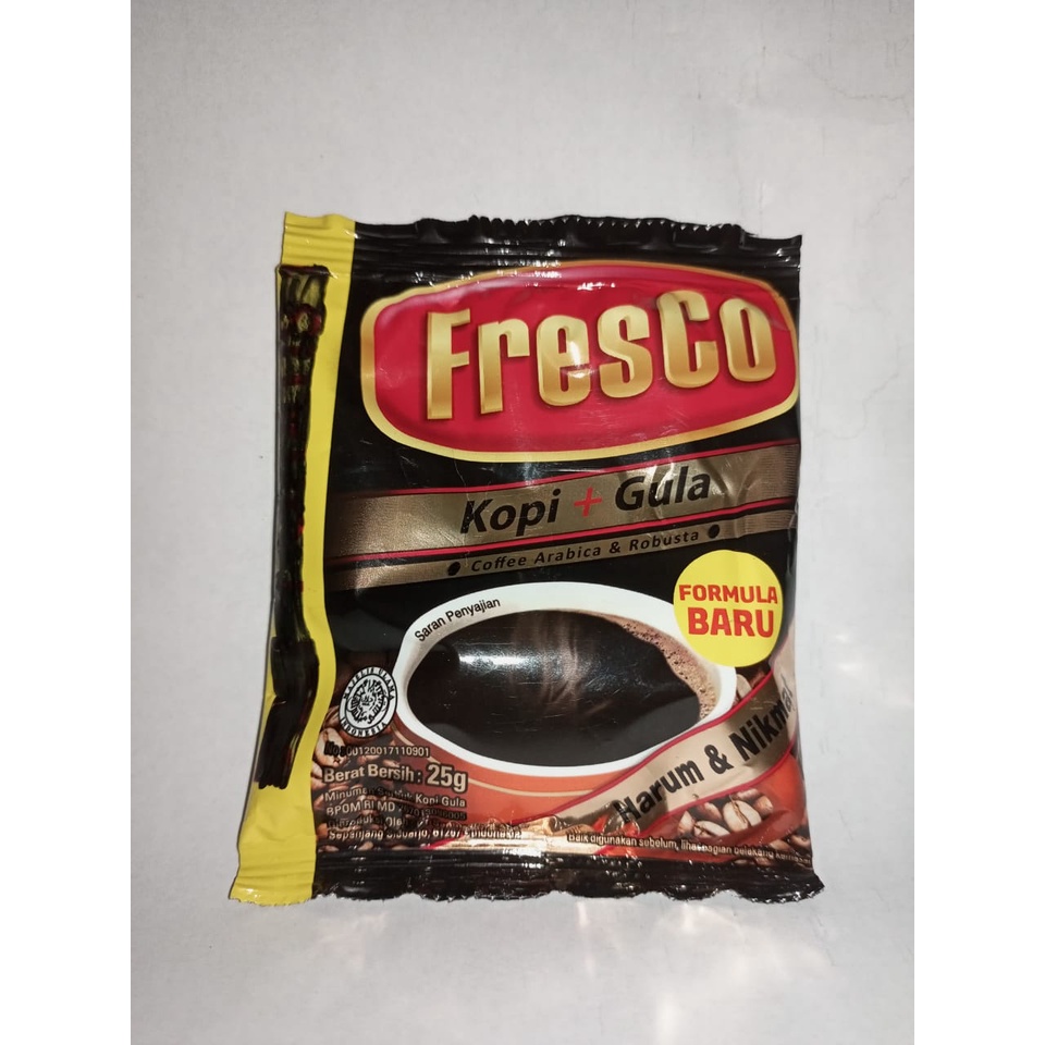 Jual KOPI FRESCO ORIGINAL 25gr KOPI + GULA PAS MANISNYA | Shopee Indonesia