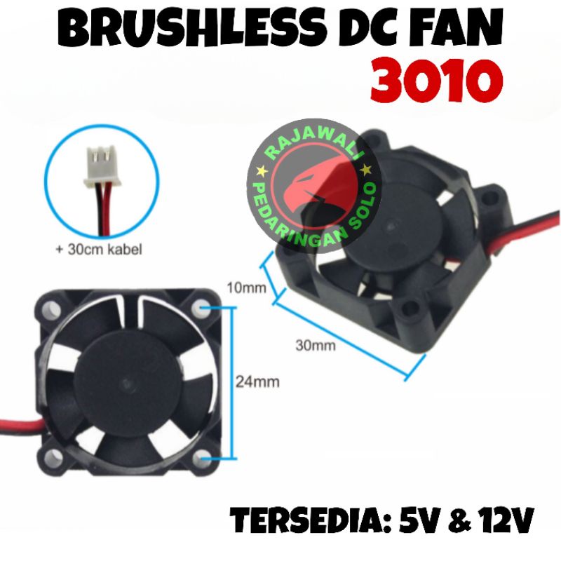 Jual KIPAS DC 3cm 12v 5v FAN MINI PENDINGIN | Shopee Indonesia