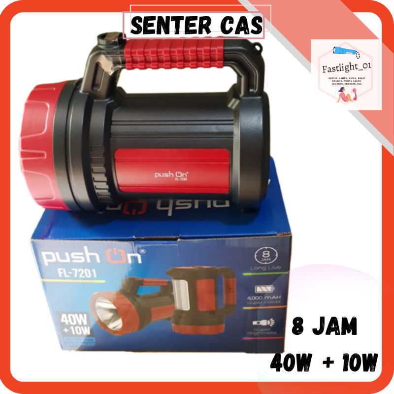 Jual Senter + Emergency Push On FL 7201 (40W + 10W) | Shopee Indonesia