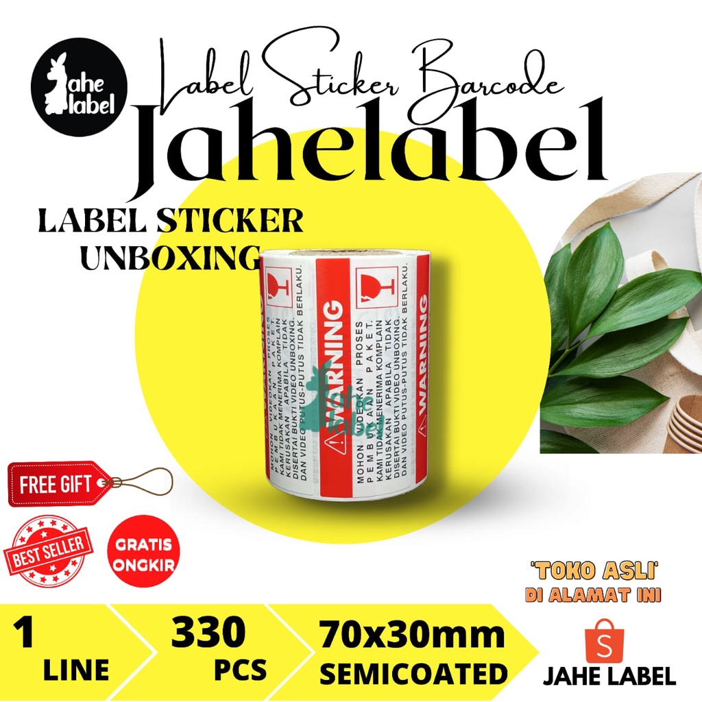 Jual STICKER UNBOXING STIKER LABEL UNBOXING STIKER PENGIRIMAN LABEL ...