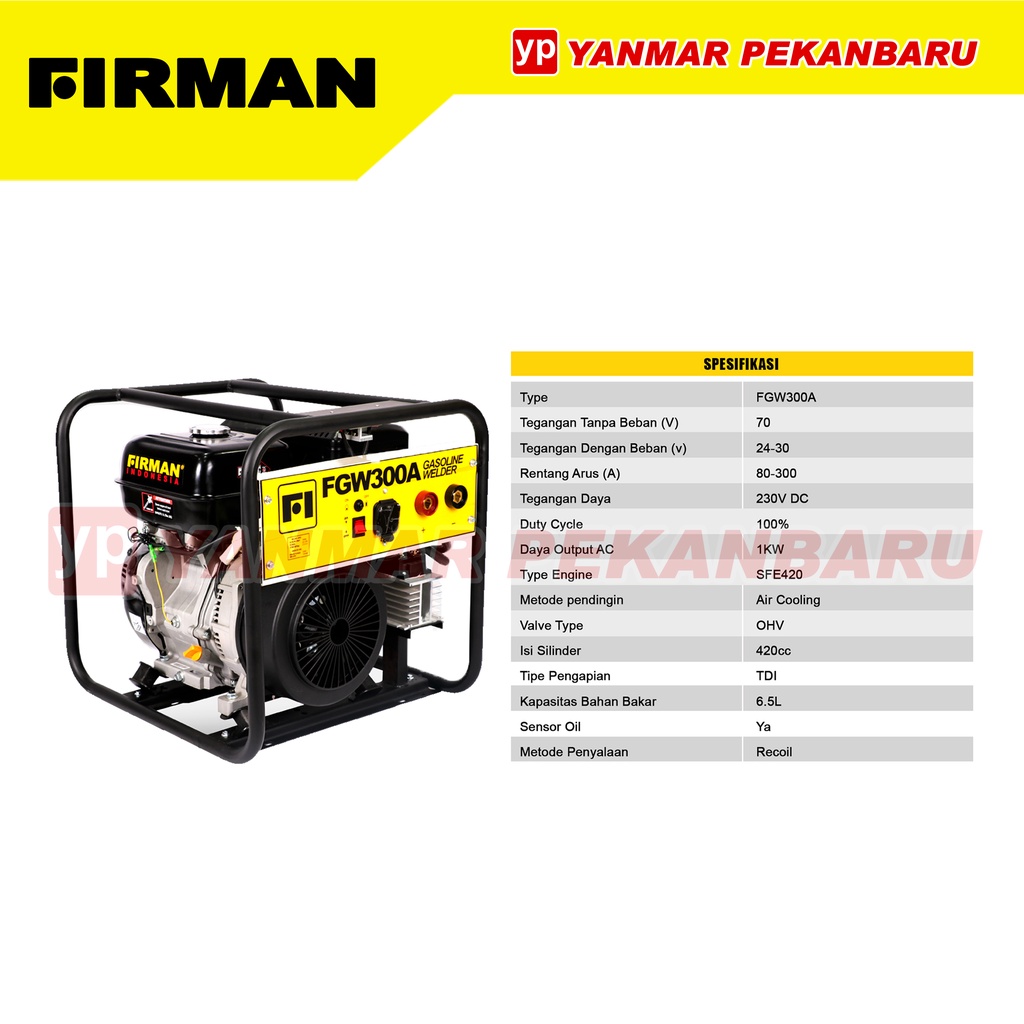 Jual MESIN LAS FIRMAN Generator / Genset Las FGW 300 A | Shopee Indonesia