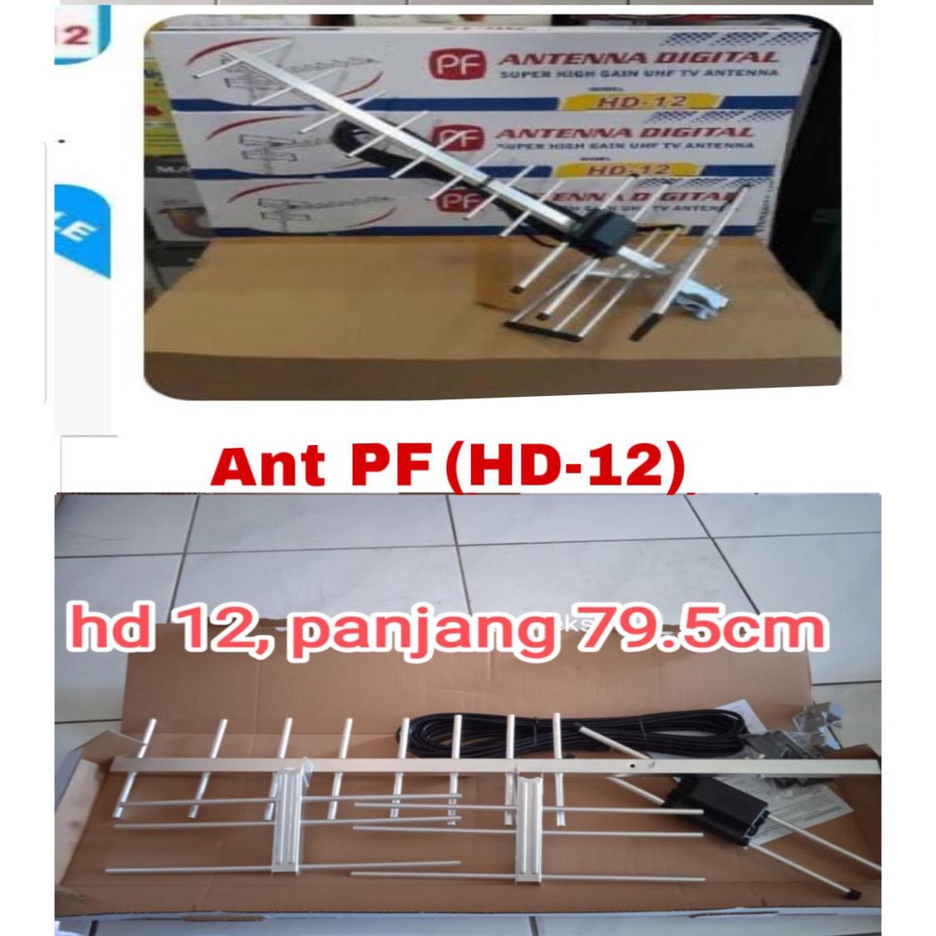 Jual Antena TV UHF PF HD-12 Cocok buat Digital dan Analog / ANNTENA ANTENA DIGITAL LUAR PF HD 18 ...