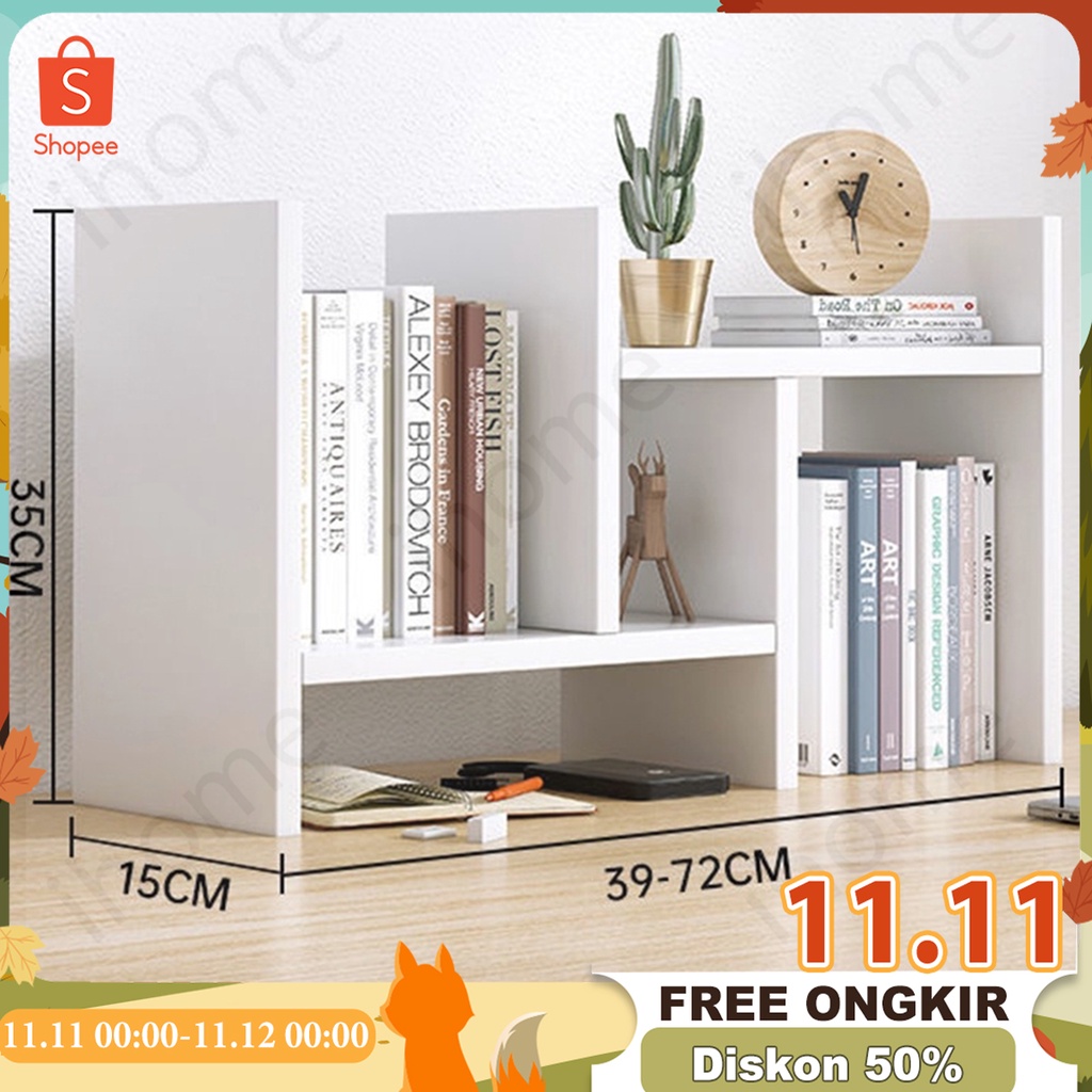 Jual IH Rak Buku/Rak Kayu Serbaguna/Mini Portable Kayu Kuat/dan Kokoh Minimalis Rak/Rak ...