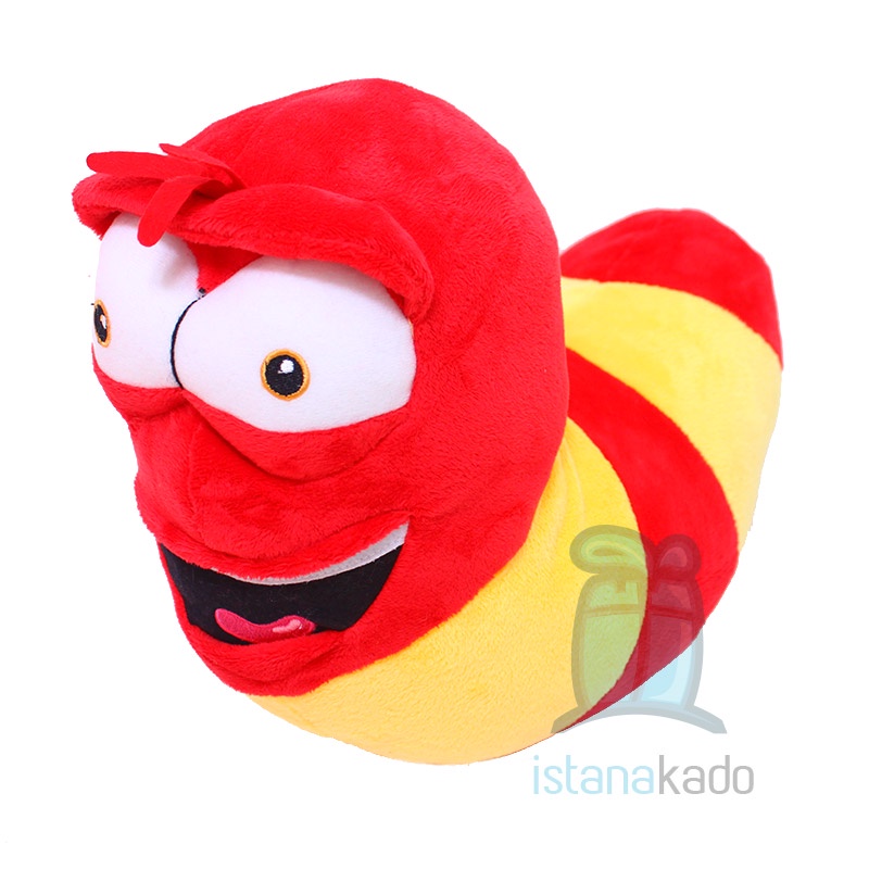 Jual Boneka Ulat Serial Kartun Lucu Larva Merah Red Size L (GRATIS ...