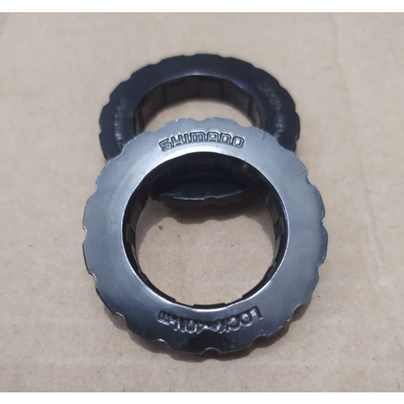 Jual Shimano lockring TA/thru axle rotor centrelock lock ring rotor ...