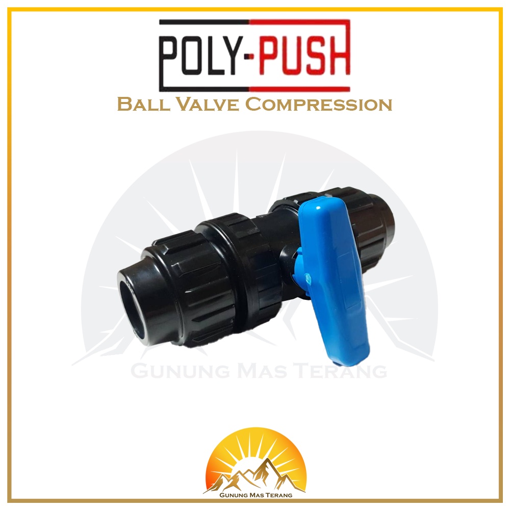 Jual Poly Push Fitting HDPE Ball Valve Compression Bolvalep 50 63 90 mm | Shopee Indonesia