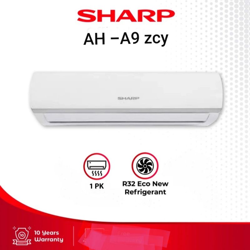 Jual AC SHARP 1 pk AH-A9ZCY (INDOOR + OUTDOOR) Garansi resmi original ...