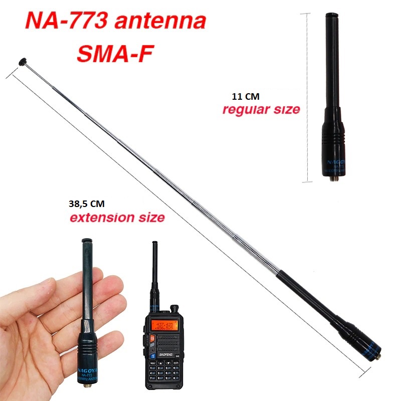 Jual Antena HT Nagoya NA-773 / NA 773 SMA Female / SMA-F / SMA F / Antenna Walkie Talkie / Handy ...