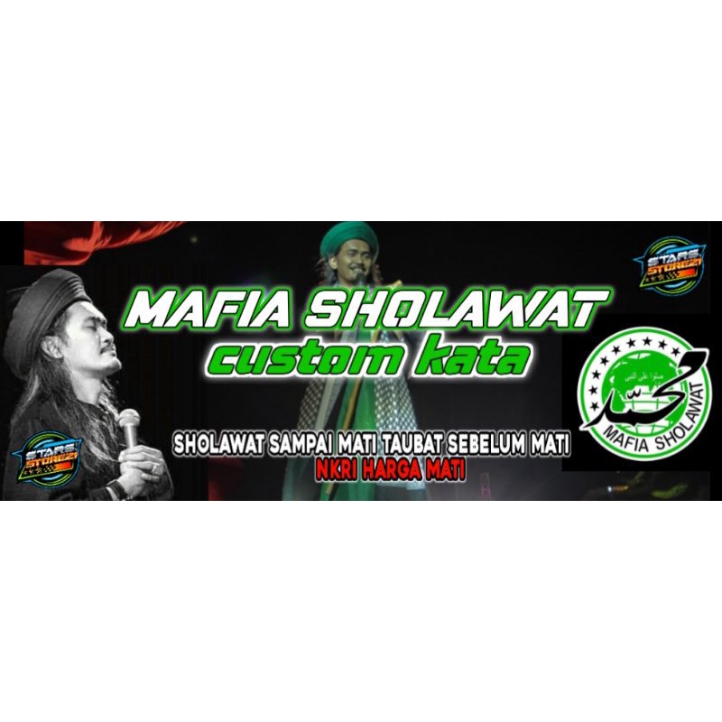 Jual Banner mafia sholawat Custom kata kota/spanduk mafia sholawat ...
