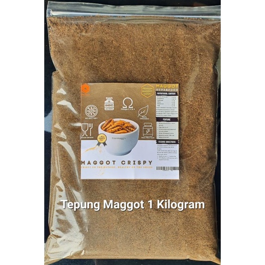 Jual Tepung maggot bsf / tepung serangga / Insect Powder Organic 1kg ...