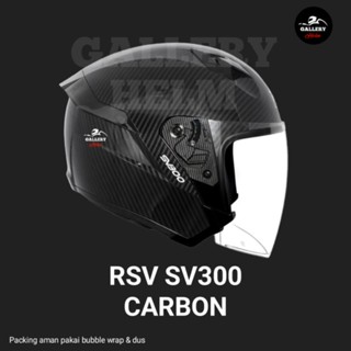 Jual HELM RSV SV300 CARBON GLOSSY DOUBLE VISOR | HELM HALF FACE | RSV ...
