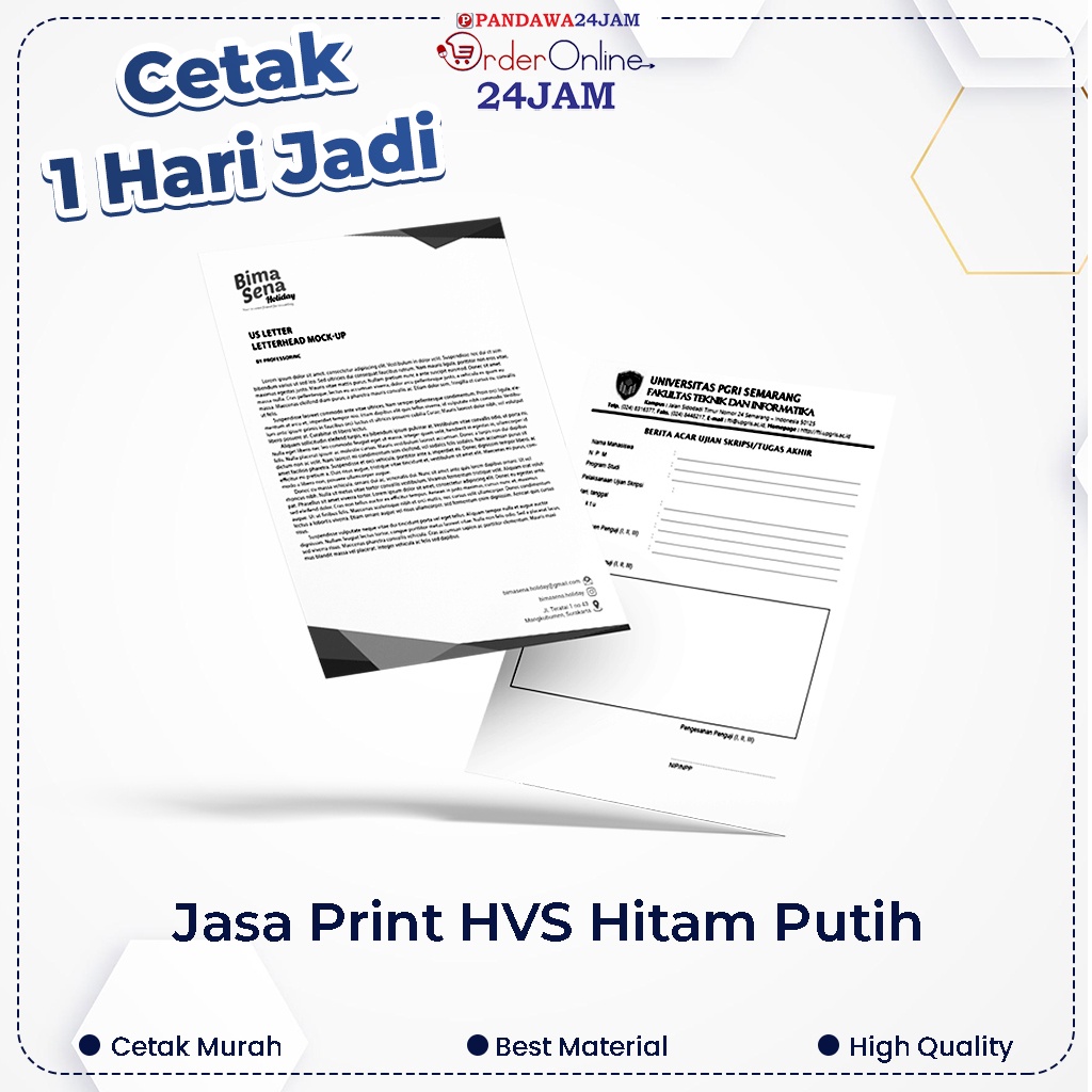 Jual Jasa Print Cetak HVS Hitam Putih/BW | Shopee Indonesia