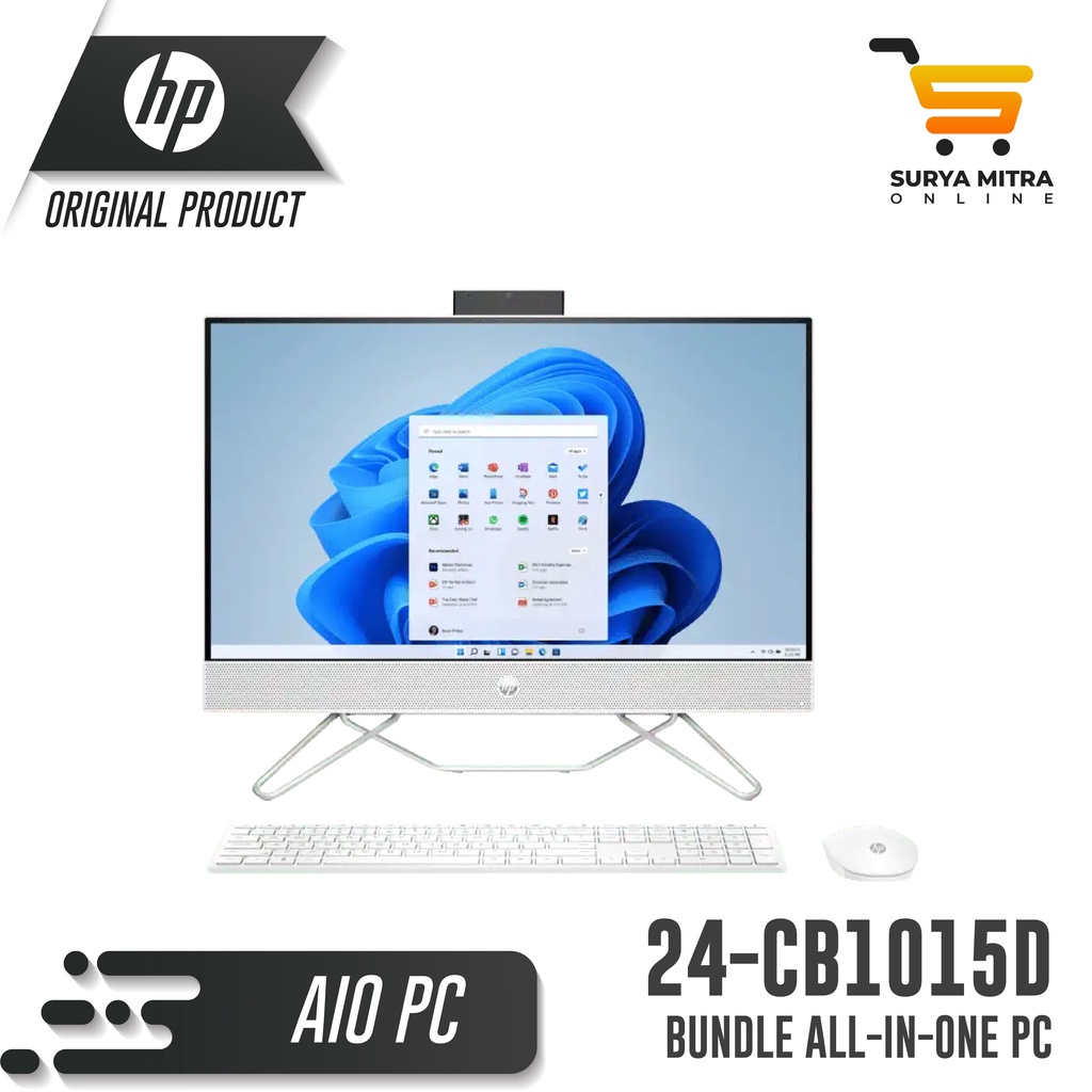 Jual PC HP AIO 24-CB1015D i5-1235U 8GB 512GB-SSD 23.8" FHD Win11 + OHS ...