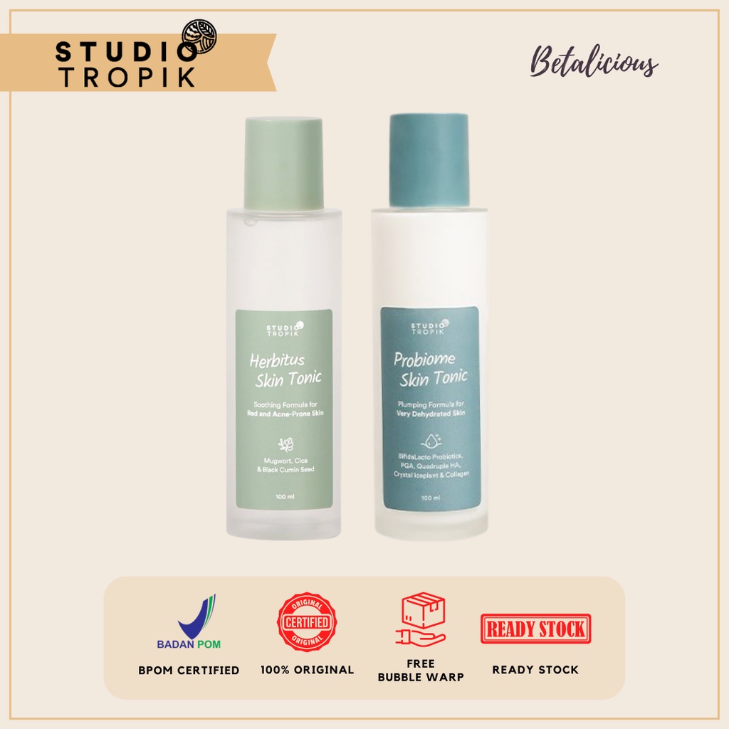 Jual Studio Tropik Skin Tonic - Herbitus | Studio Tropik Skin Tonic - Probiome 100ml | Shopee ...