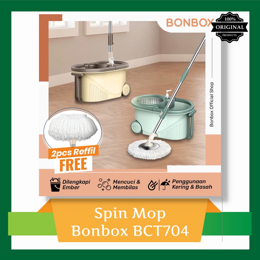 Jual Alat Pel Spin Mop Original Bonbox BCT704 | Shopee Indonesia