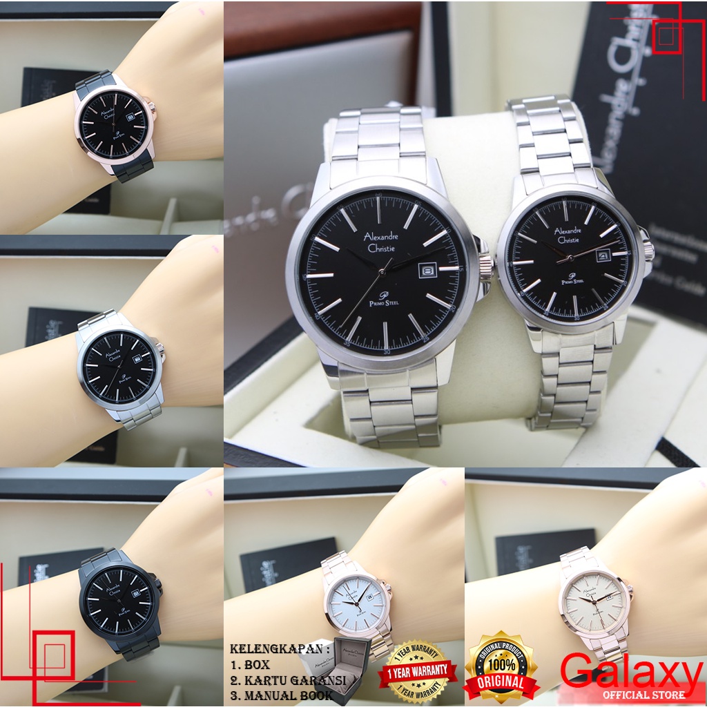 Jual ALEXANDRE CHRISTIE JAM TANGAN COUPLE JAM TANGAN PRIA JAM TANGAN ...