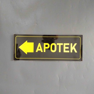 Jual Stiker Apotek - Petunjuk Nama Ruang Apotek - Sticker Sign Apotek ...