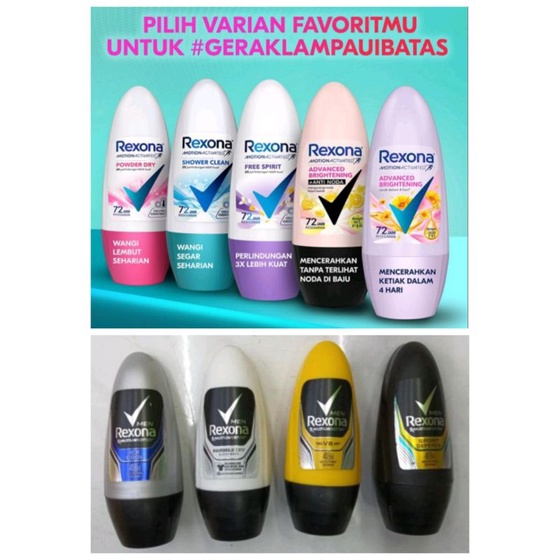 Jual REXONA CEWEK & COWOK DEODORANT 45 ML | Shopee Indonesia