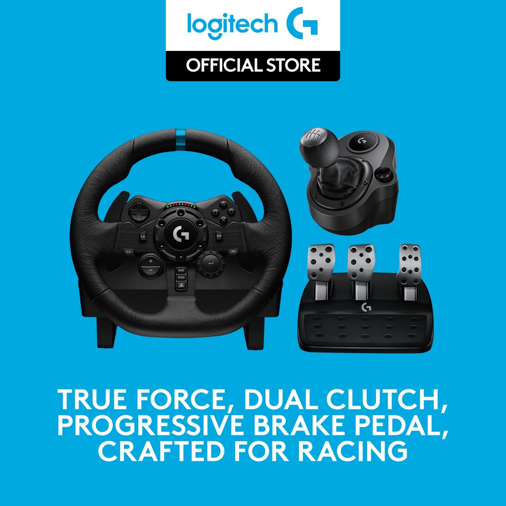 Jual Logitech G923 True Force Wheel + Logitech Driving Shifter Bundling ...
