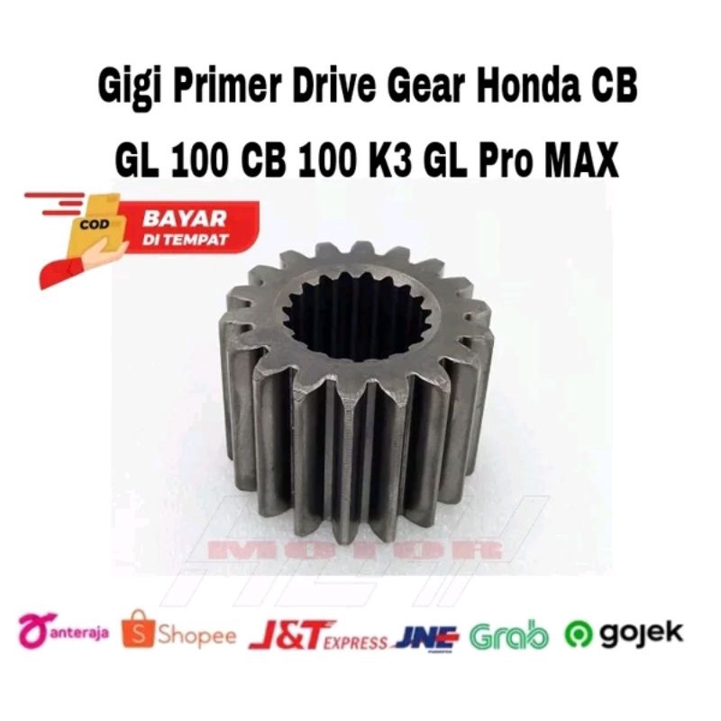 Jual Gigi primer Drive Gear 18T Honda CB100 K3 GL 100 GL pro max ...