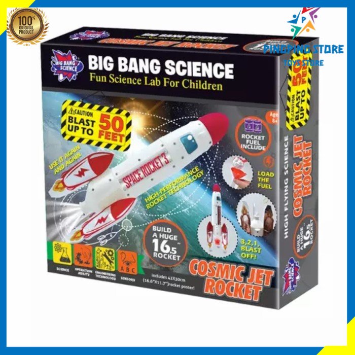 Jual MAINAN Edukasi anak Rocket Launcher Science toy STEAM Toys DIY ...