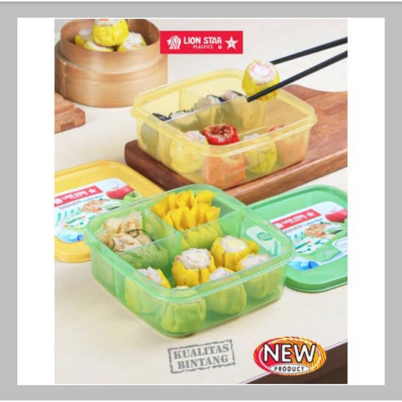 Jual TEMPAT KOTAK BEKAL MAKAN ANAK SEKAT 3 GOHAN LUNCH BOX 101 LION STAR | Shopee Indonesia