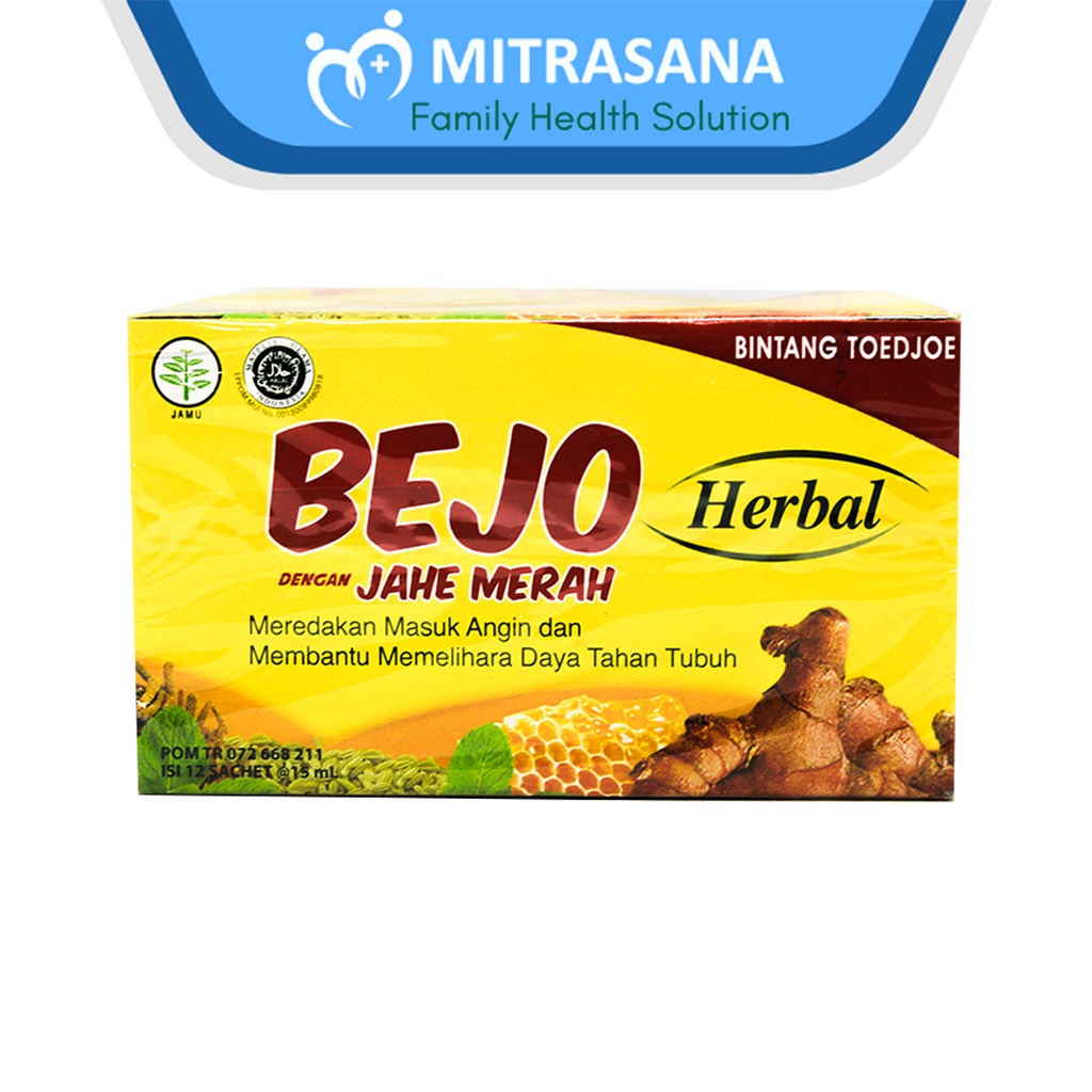 Jual Bejo Jahe Merah - 12 Sachet - Membantu Meredakan Gejala Masuk ...