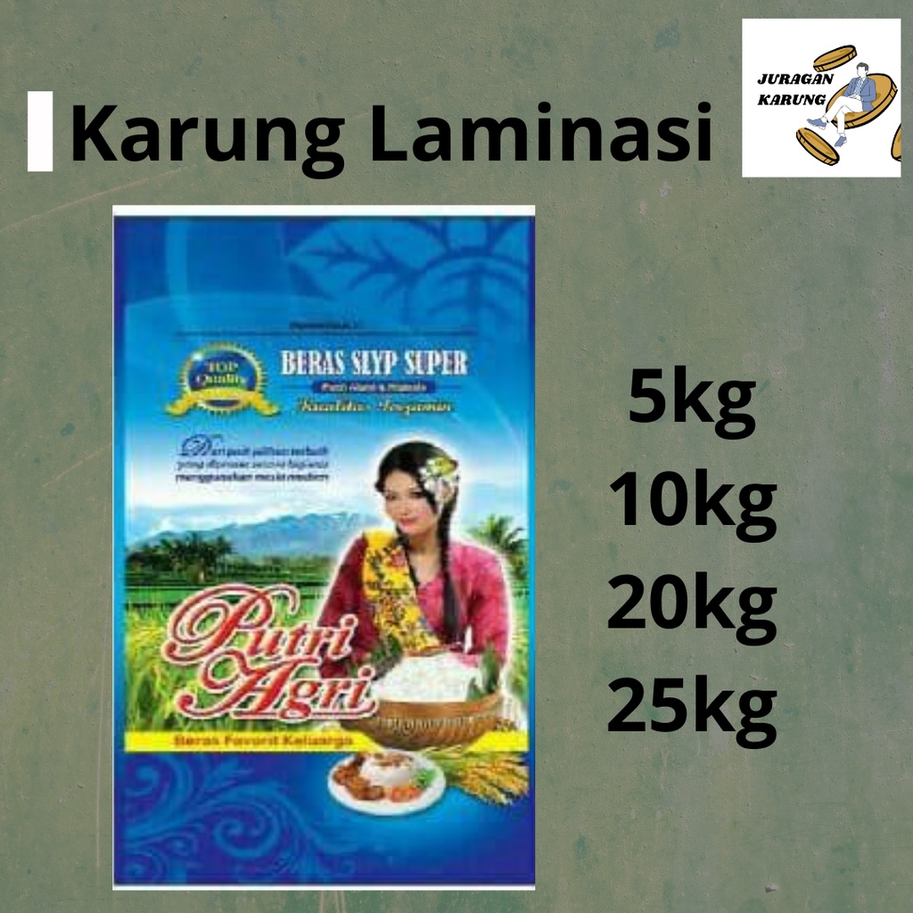 Jual Karung laminasi Putri Agri Karung Beras cetak gambar 5kg 10kg 20kg ... Jual Karung laminasi Putri Agri Karung Beras cetak gambar 5kg 10kg 20kg ...