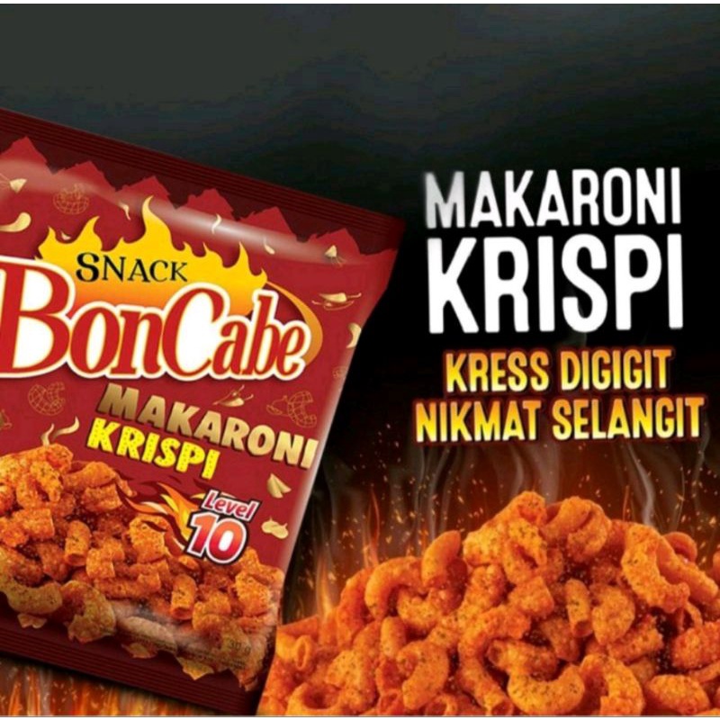 Jual MAKARONI KRISPI BON CABE LEVEL 10/ MAKARONI PEDAS/ MAKARONI ...