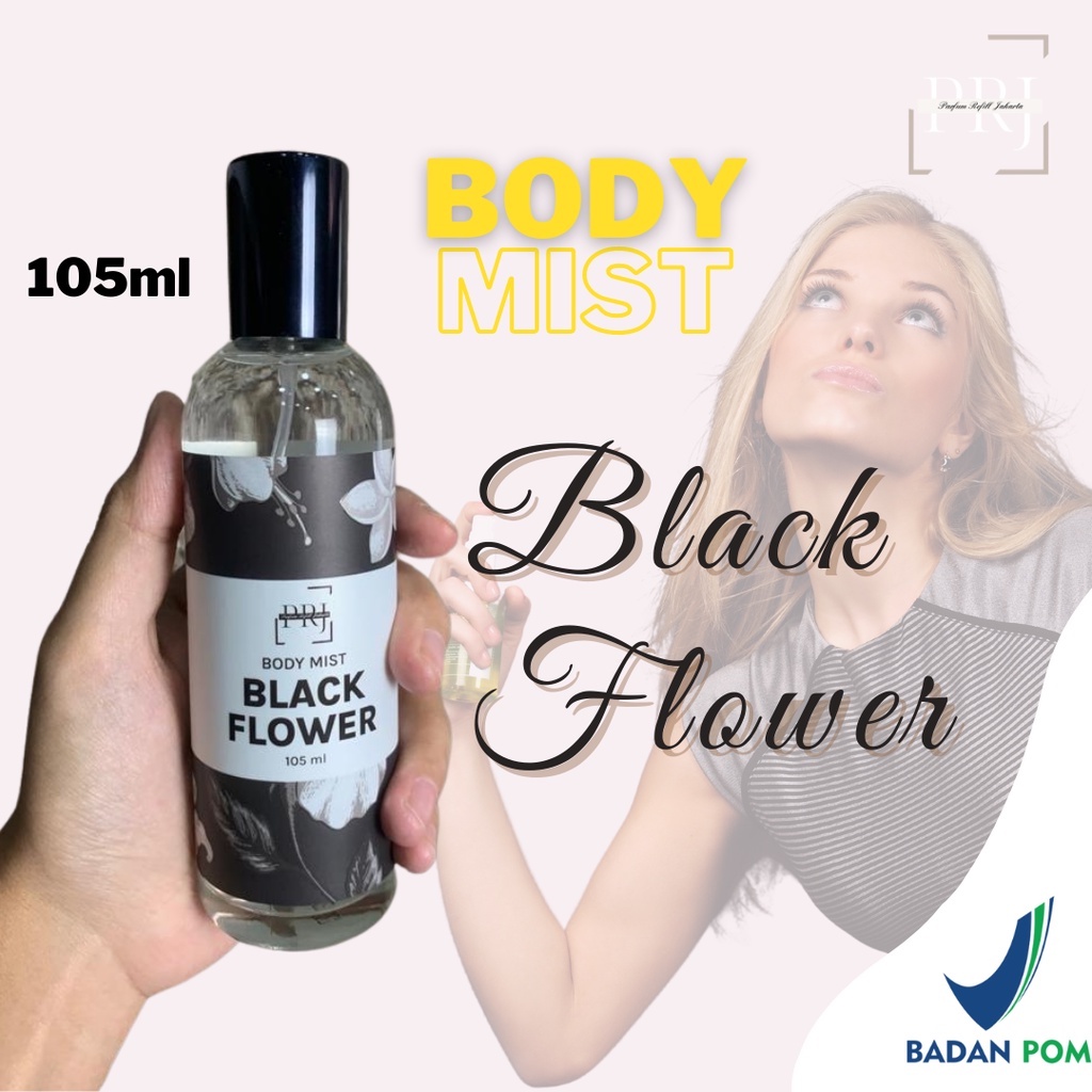 Jual Parfum Body Mist Black Flower | Parfum Body Mist | Parfum Eau de ...