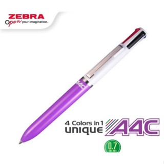Jual Pulpen A4C Zebra 4 Warna dalam 1 Bolpoin (Body Ungu) | Shopee ...