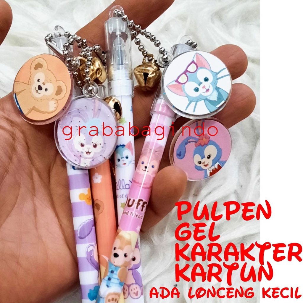 Jual PULPEN GEL KARAKTER KARTUN LONCENG/PULPEN GANTUNGAN LUCU KARTUN ...