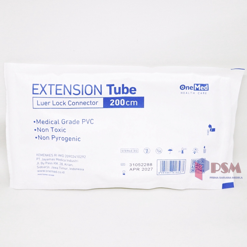 Jual Onemed Extention Tube 200cm / Extension Selang Infus IV Catheter ...