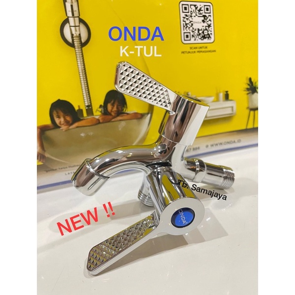 Jual KRAN SHOWER ONDA K-TUL NEW ONDA TUAS LURUS Kran cabang Mesin cuci ...