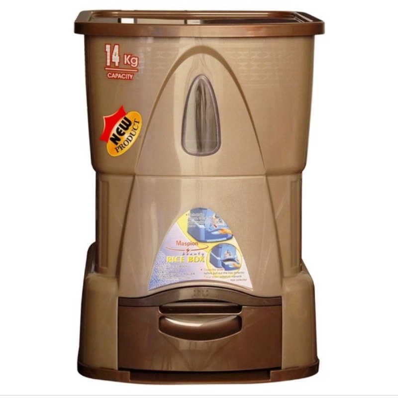 Jual RICE BOX MASPION 1400 AP - MASPION RICEBOX 14KG - WADAH BERAS ...