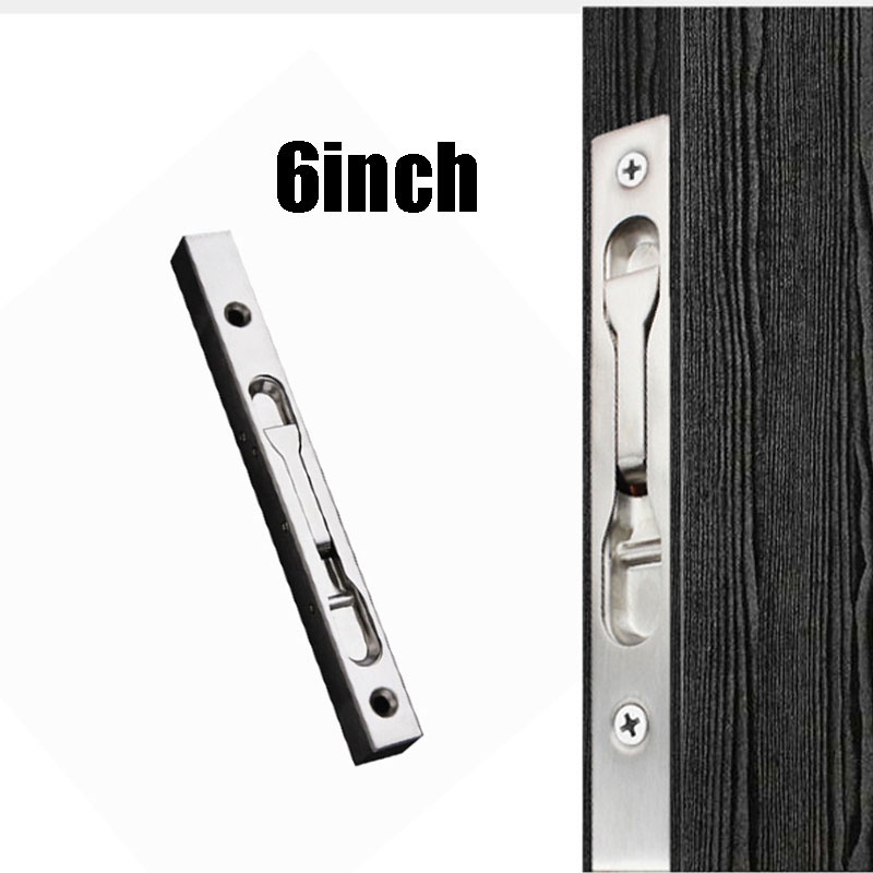 Jual Grendel Pintu Tanam 6" inch Stainless Slot Pintu Panjang Flush ...