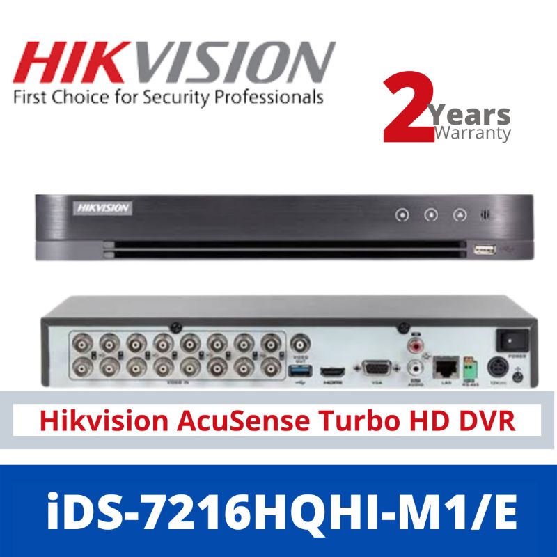 Jual DVR HIKVISION 16CH iDS-7216HQHI-M1/E TURBO HD 5.0 ACUSENSE DVR ...