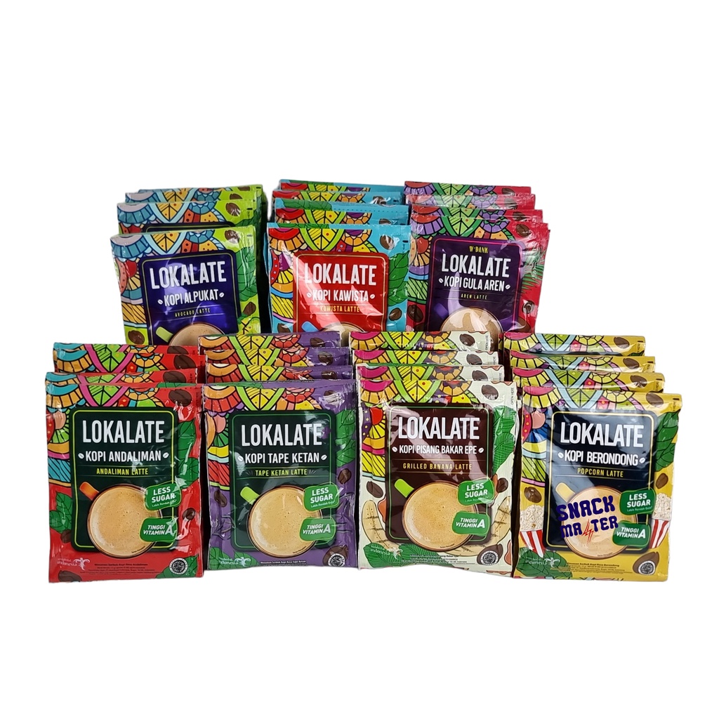 Jual Lokalate Kopi Kekinian Renceng - Isi 10 bks x 15 gr | Shopee Indonesia