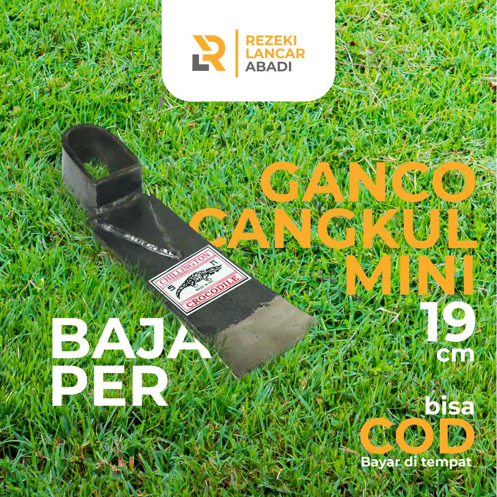 Jual Ganco Tanah Asli Per Baja 19 cm - Cangkul Kecil Baja Tebal - Ganco ...